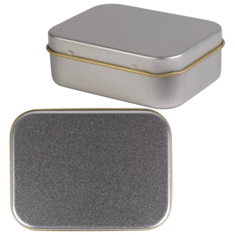 Silver Rectangular Tin – Publicity Promotional Products